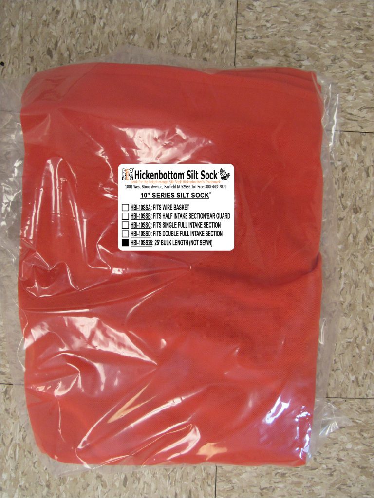 10-inch Silt Sock® 25ft Bulk Package | HBI-10SS25 - Hickenbottom® Inlets